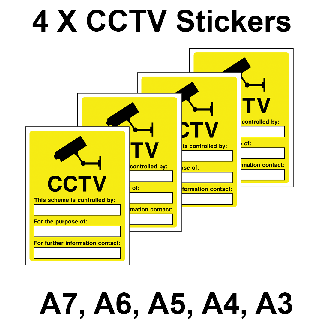 4x CCTV in Operation Add Your Details For Windows, Doors, Walls ...